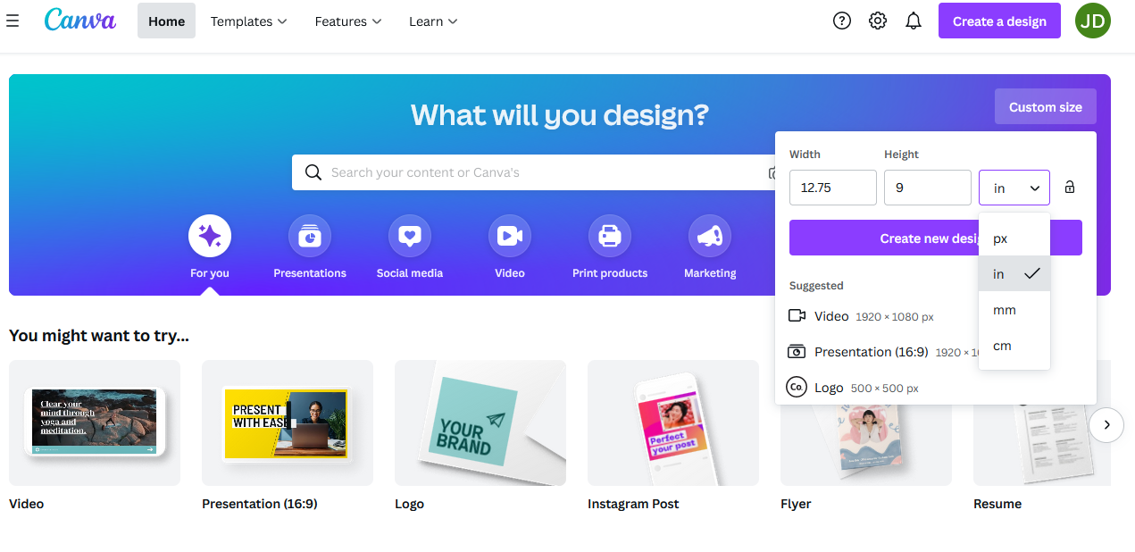 How To Resize an Image Using Canva