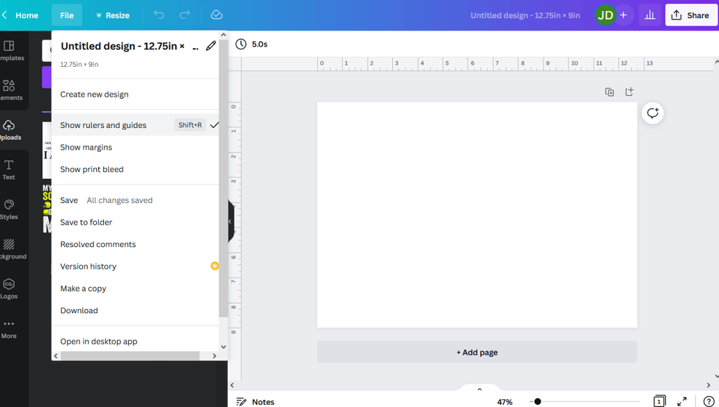How To Resize an Image Using Canva