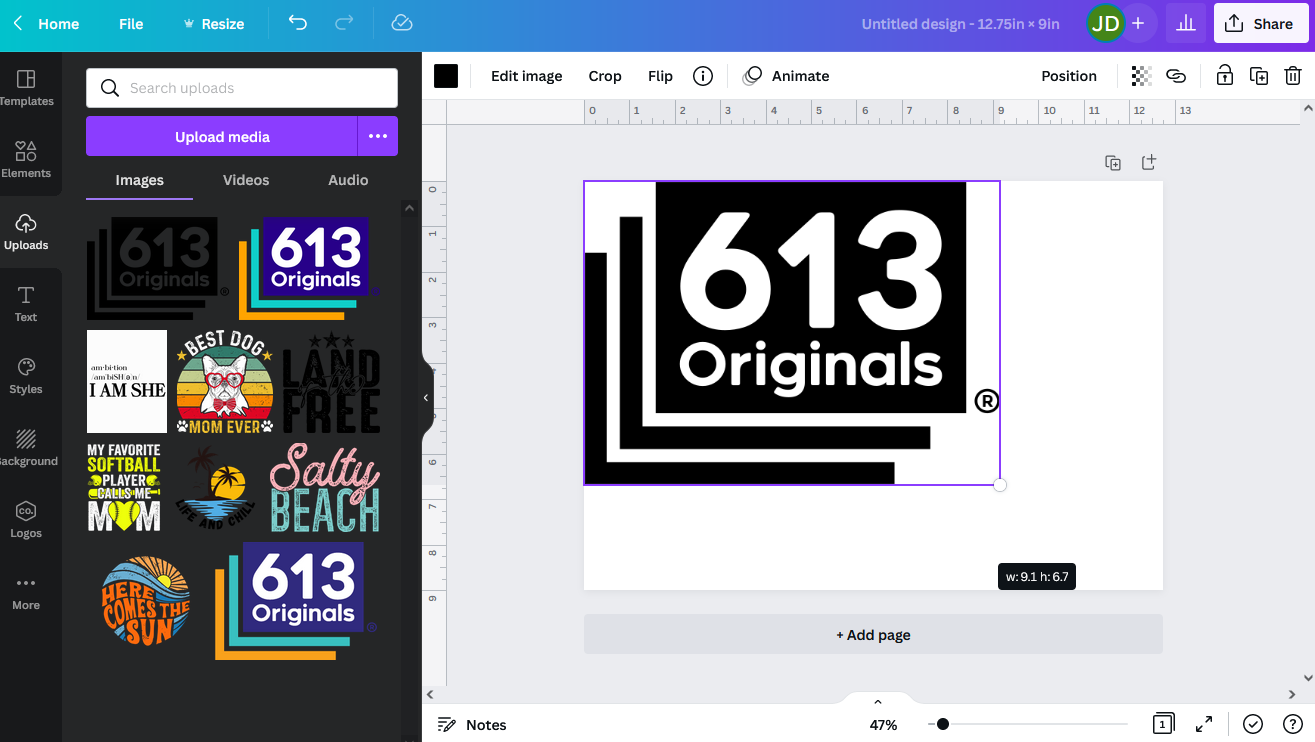 How To Resize an Image Using Canva