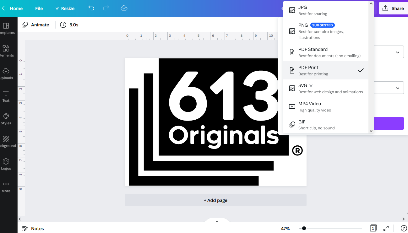 How To Resize an Image Using Canva