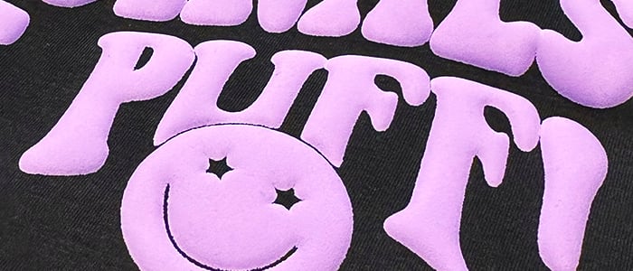 What are Puff Screen Printed Heat Transfers?