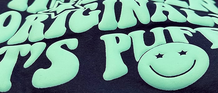 What are Puff Screen Printed Heat Transfers?