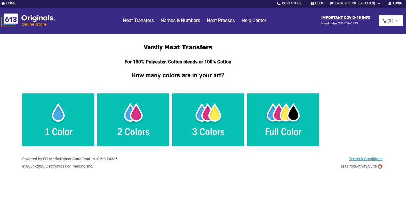 How To Place an Order Through the 613 Originals Digital Storefront