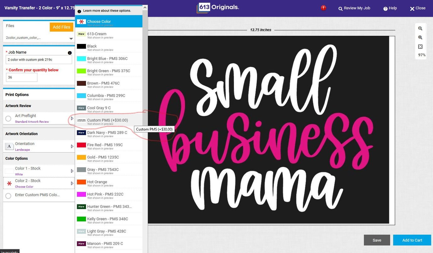 How To Order a Custom Pantone® Color With Spot Color Gang Sheets